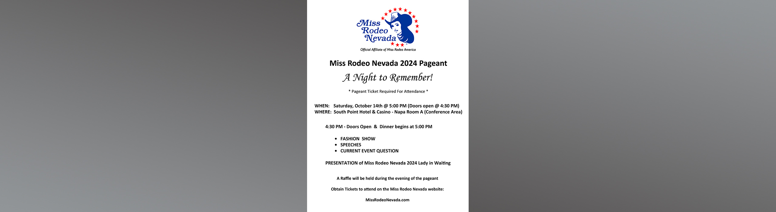 Home - Miss Rodeo Nevada Association